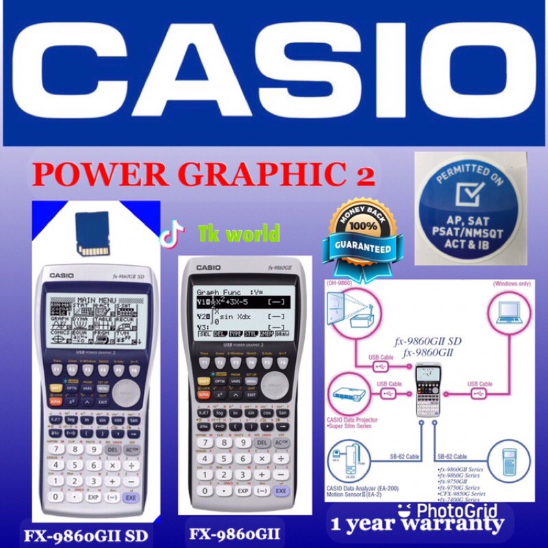 Casio Fx-9860 GII/ GII SD graphic calculator | Shopee Malaysia