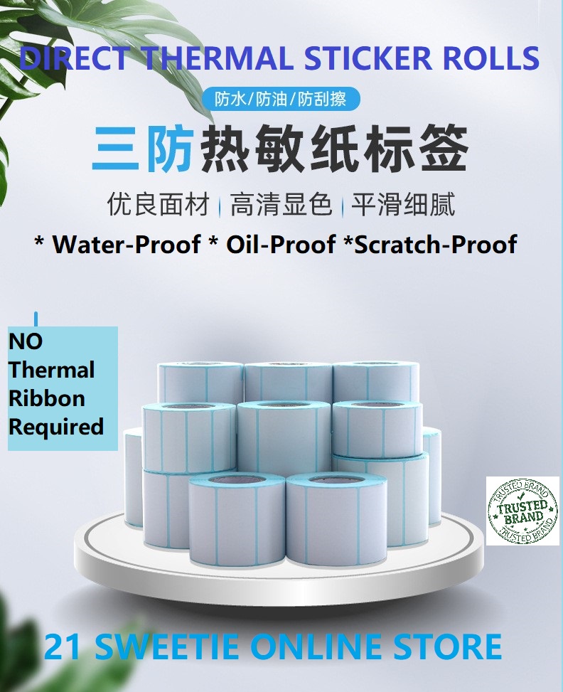 All Direct Thermal Label Sticker Roll AWB Shipping Consignment Note ...