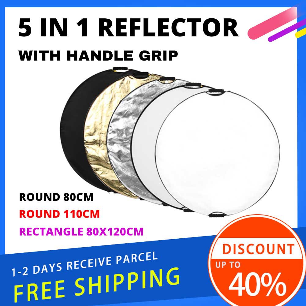 🔥Ready Stock🔥Photolite Reflector Handle Grip Collapsible for Video Photo Outdoor Indoor Studio ...