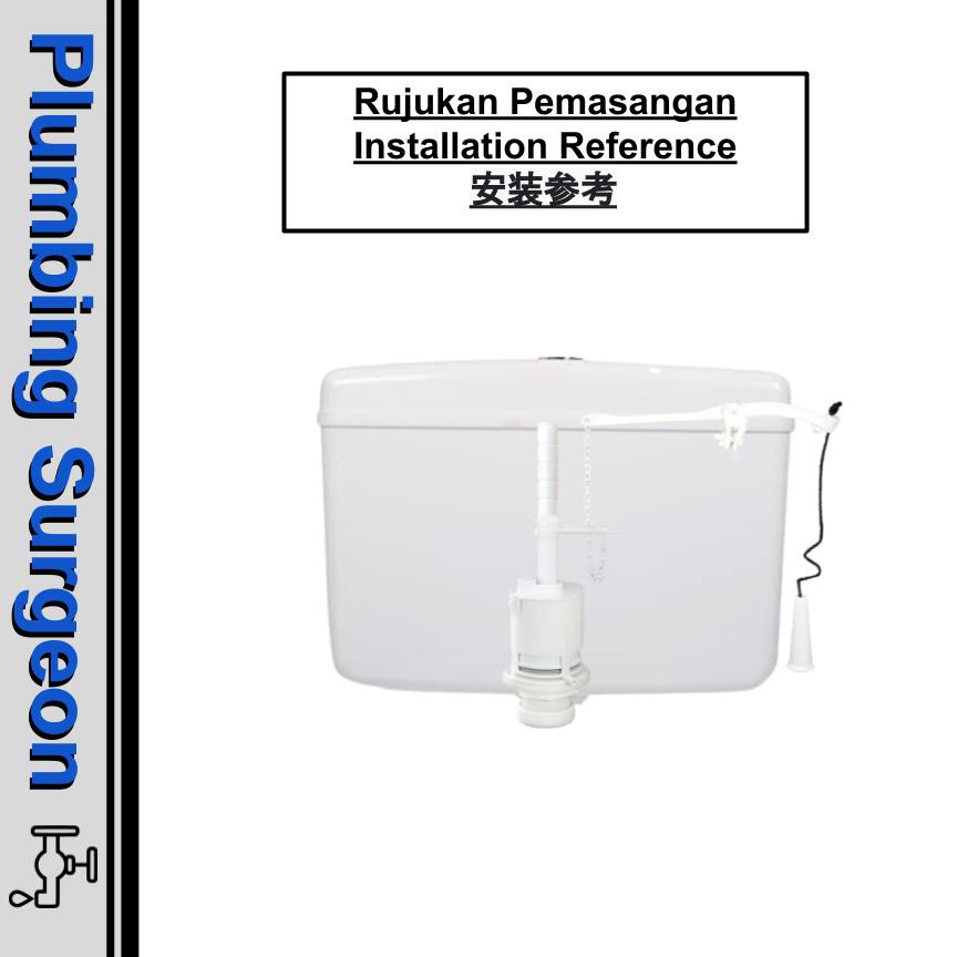 Cistern Toilet Bathroom Valve Mangkuk Tandas Techplas Toilet Pump Valve ...
