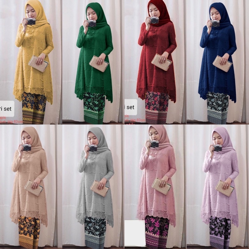 (REAL Pic) SAFITRI KEBAYA SET / BATIK KEBAYA SET SIZE L / GRADUATION ...