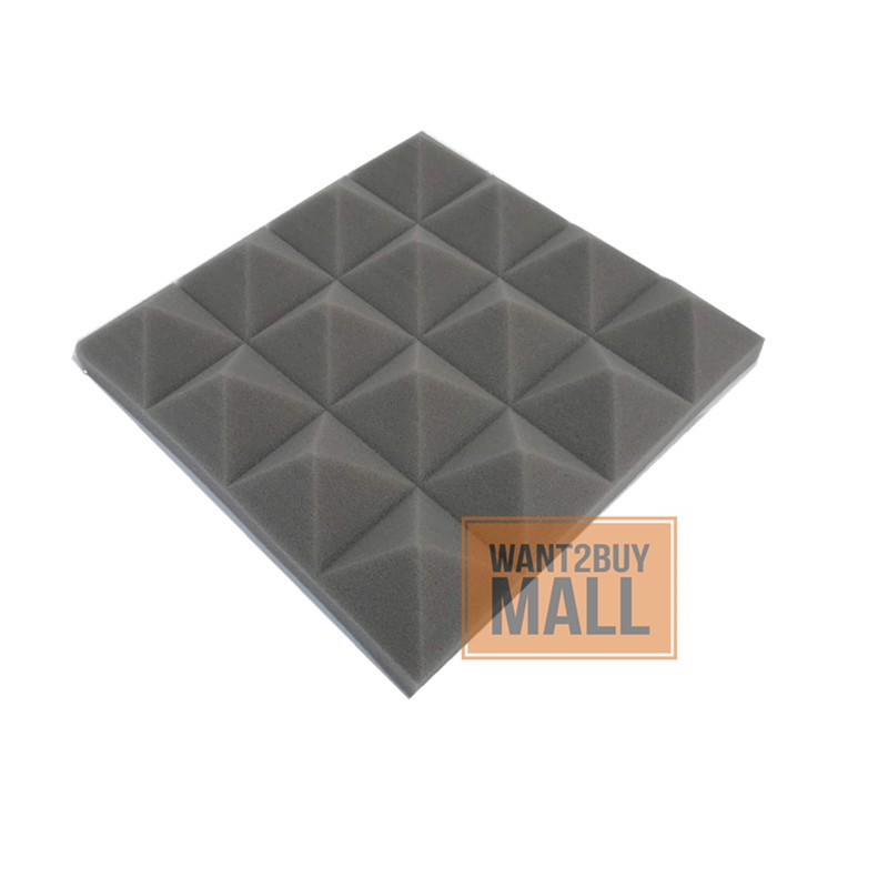 🇲🇾 Soundproof Sponge Pyramid Sound Stop Absorption Panel Recording ...