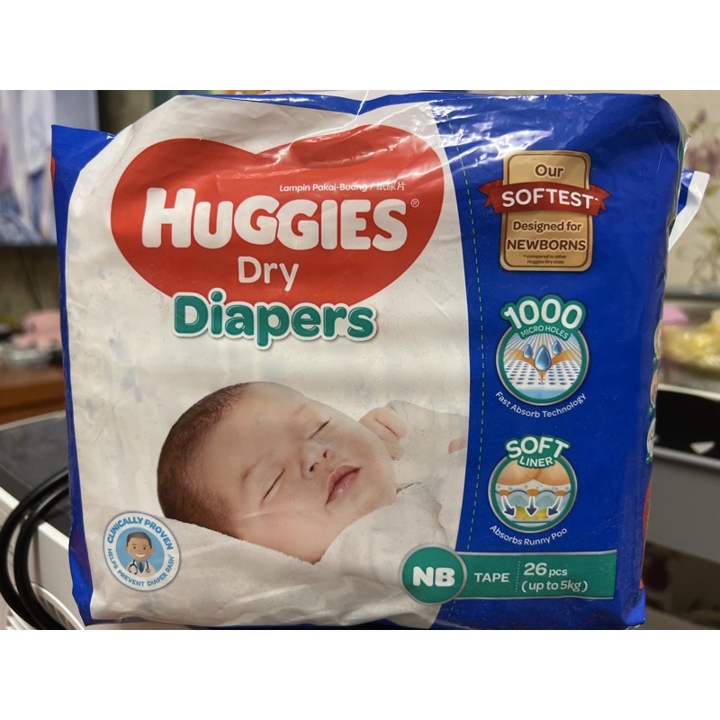 HUGGIES DRY DIAPERSS | Shopee Malaysia