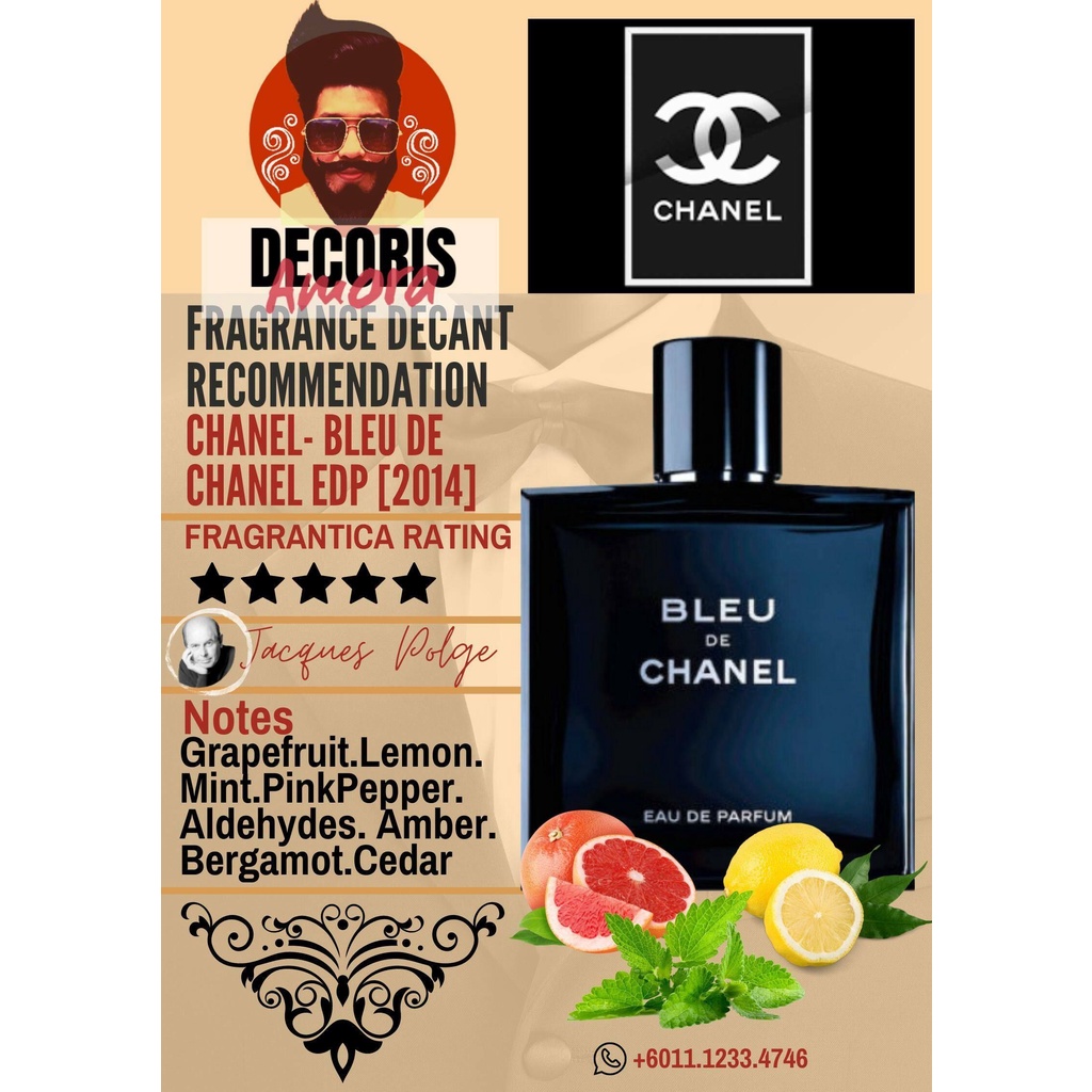 _Ch@nel Bleu de Ch@nel Eau de Parfum - Perfume Decant | Shopee Malaysia