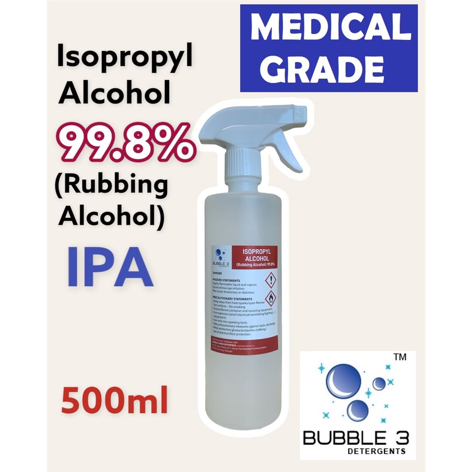 IPA Isopropyl Alcohol (75% & 99.8%) 5L / Rubbing Alcohol 擦酒精 异丙醇 医用酒精 ...