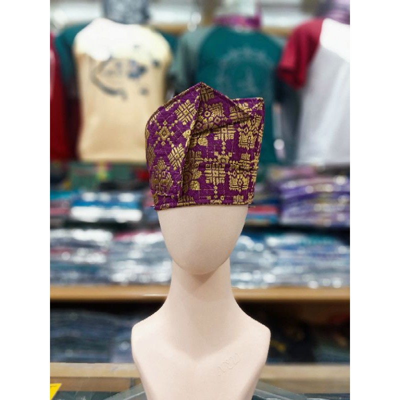 Tanjak MALAY FULL SONGKET PREMIUM MALAY HEADBAND WITH SPECIAL MALAY ...
