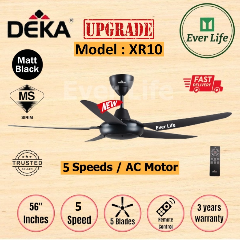 DEKA XR5 / XR10 / REZO VENTUS MY56 CEILING FAN WITH REMOTE CONTROL ...
