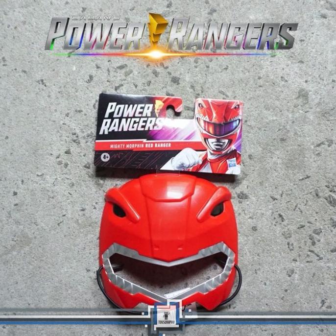 Power Rangers Mighty Morphin RED Ranger Mask MMPR Cosplay Mask | Shopee ...
