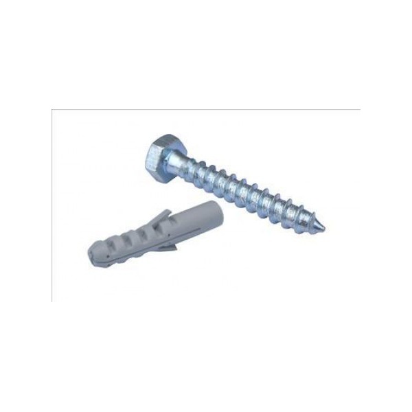 Screw, Coach Screw & Nylon Plugs - M10 x 75mm x 10sets/Box for Rubber ...