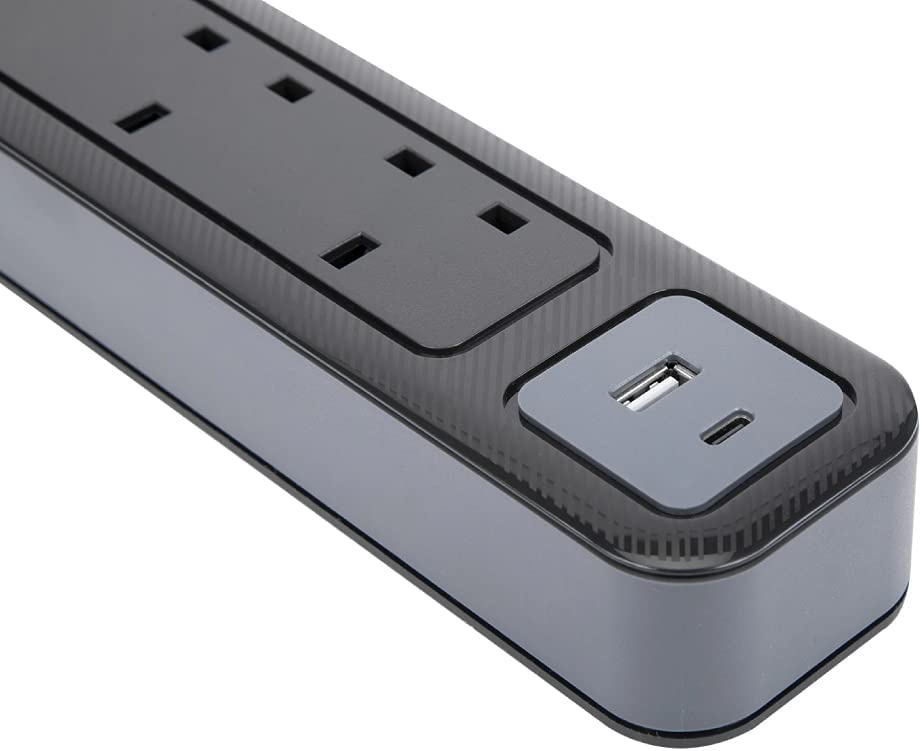 Targus "Smart Surge 4 Pro" with USB-C PD Port (UK) Surge Protection ...