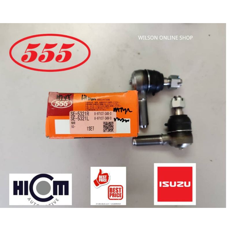 Japan 555 Hicom 4.3,Hicom 2.8,Isuzu ELF,NPR71 SE5321L/R Tie Rod End Set ...