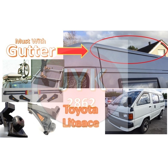 Toyota Liteace (130cm x 23cm) 188 Turbo Roof Rack Carrier Top Holder ...