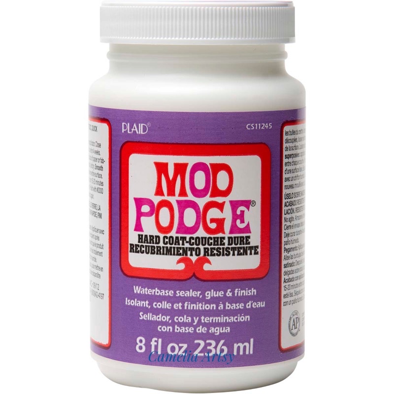 Plaid Mod Podge Hard Coat Glue White 8oz 🔥ready stock🔥 | Shopee Malaysia