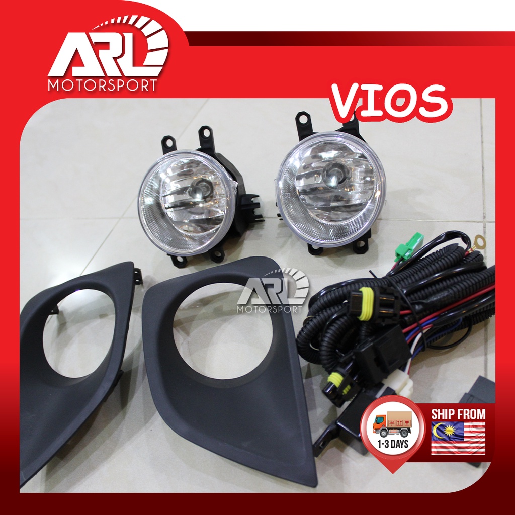 Toyota Vios XP150 NCP150 3rd Fog Lamp Complete Set Bumper Fog Lamp ...