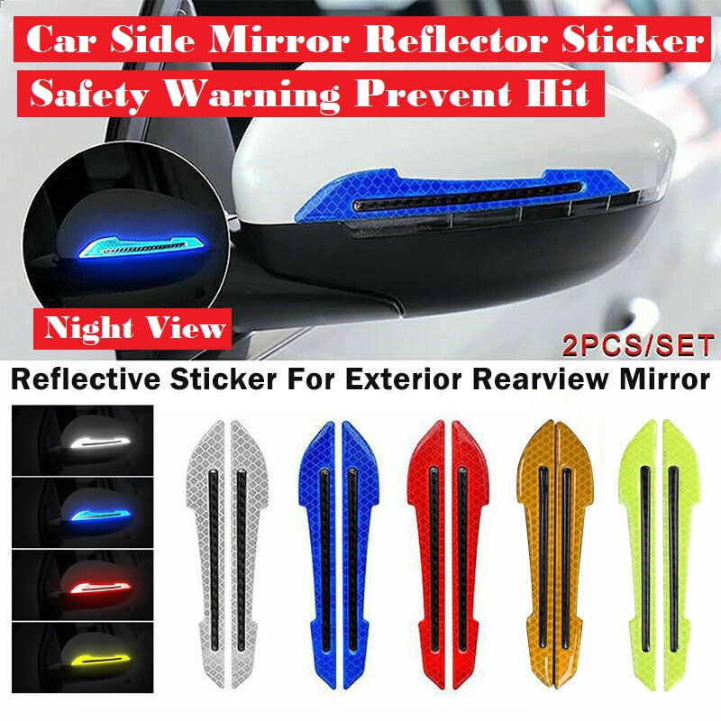 Car Side Mirror Protector Sticker Rear View Reflective Reflector Anti ...