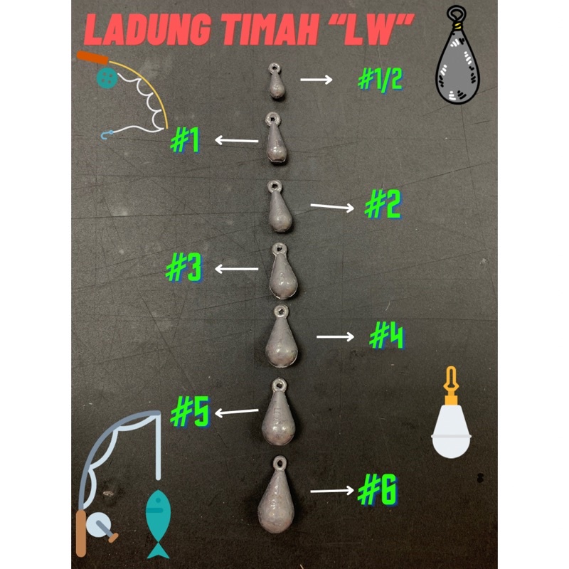 Batu Ladung Timah LW | Shopee Malaysia