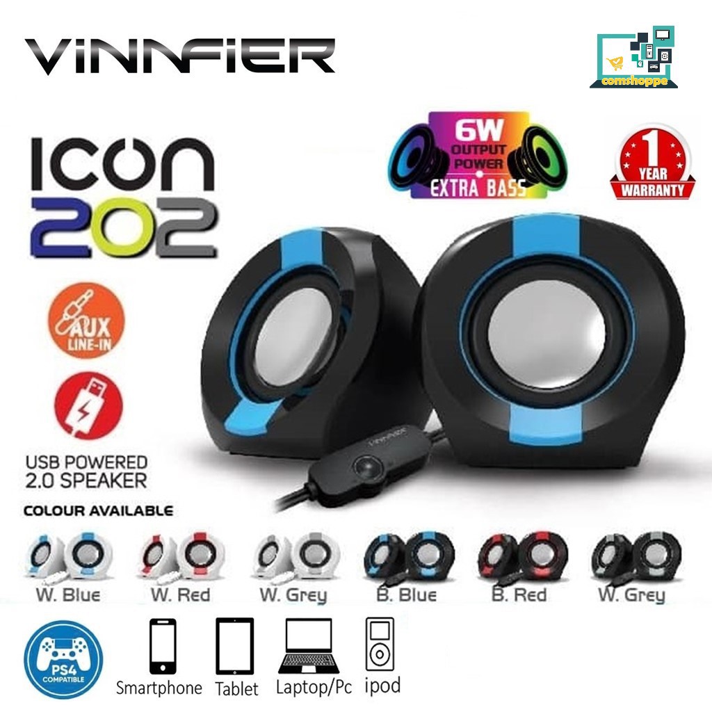 Vinnfier Portable USB Powered Speaker ICON 202 ICON202 Unique Design ...