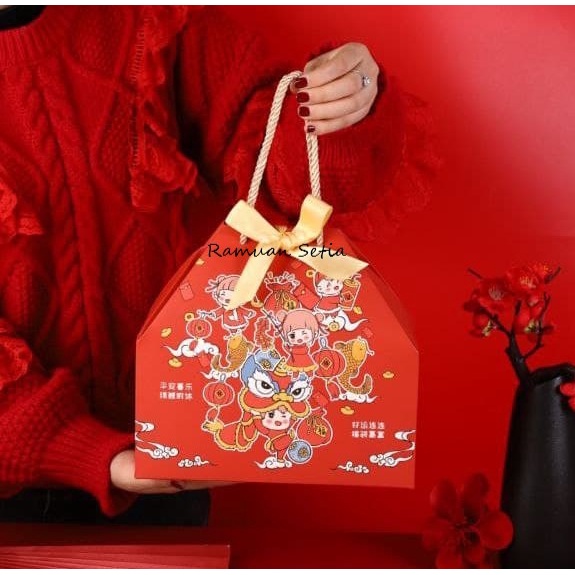 Chinese New Year Gift Box Bag x 5 bag/ CNY paper bag/ CNY hamper bag ...