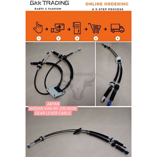 "JAPAN"GEAR LEVER CABLE NISSAN VAN NV200 M20L | Shopee Malaysia
