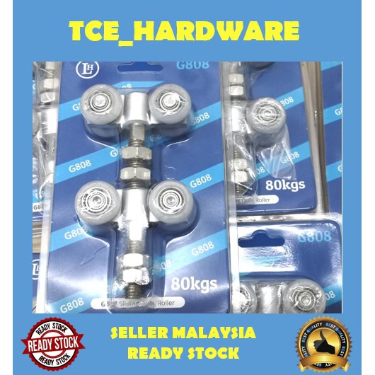 Sliding rollers 80KG Accessories aluminium hanging square rail track ...