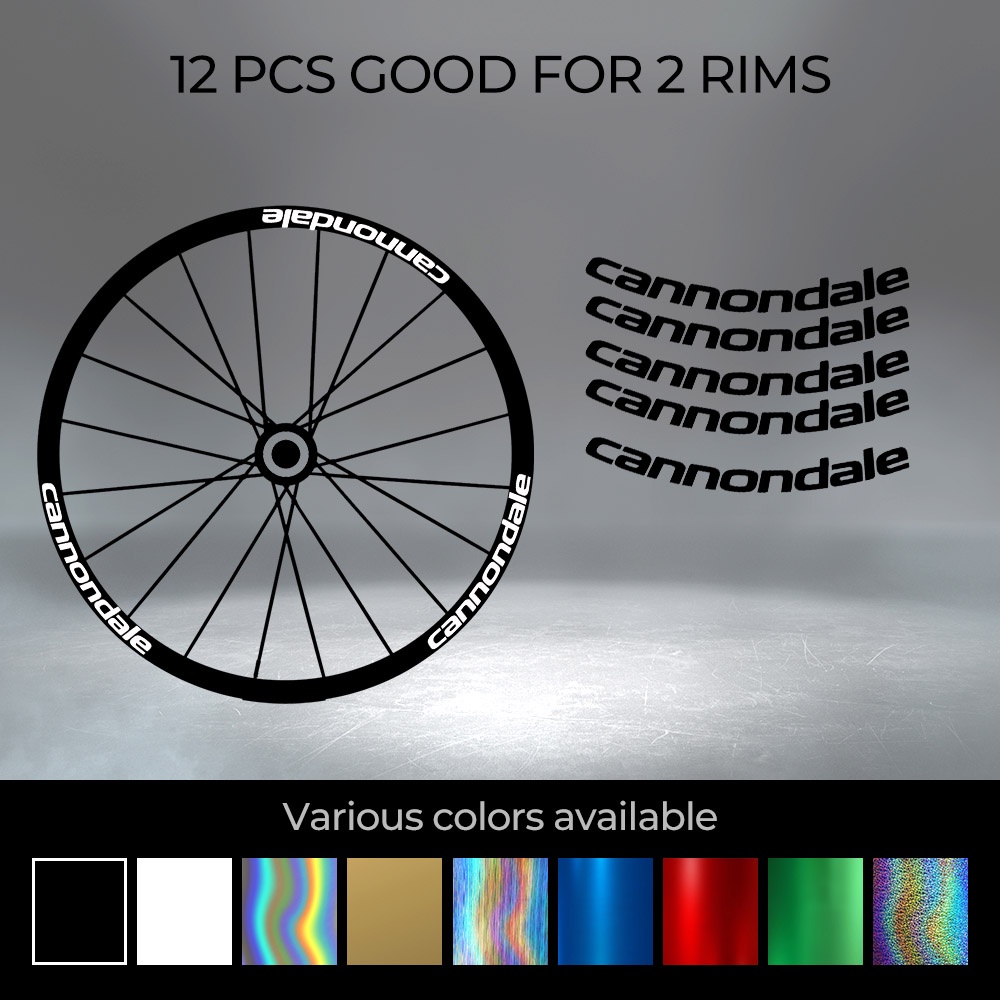 Cannondale Rim Decals | 26 | 27.5 | 29 | Wheel Rim Decal Sticker Vinyl ...