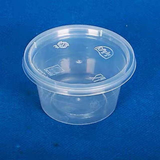 Ec 4oz/8oz PP Round Container With Lid 100pcs± Bakery Disposable ...