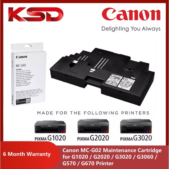 Canon MC-G02 Maintenance Cartridge for G1020 / G2020 / G3020 / G3060 / G570 / G670 Printer ...