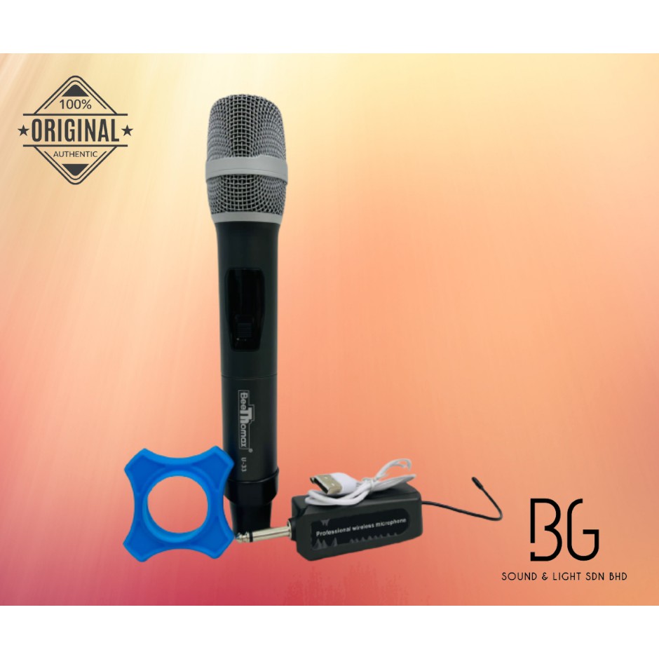 BEETHOMAX U33 UHF SINGLE UHF WIRELESS MIC | Shopee Malaysia