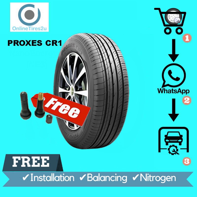 185/55R16 - TOYO PROXES CR1 (With Installation) | Shopee Malaysia