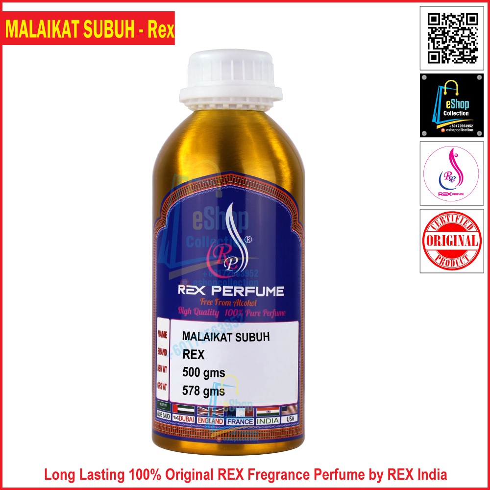 MALAIKAT SUBUH BY REX 500ML 100ML ORIGINAL REX PERFUME BY REX MALAYSIA ...