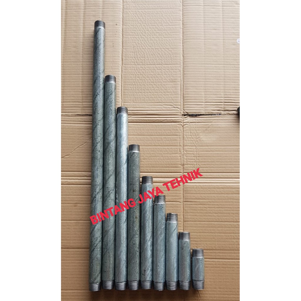 Incian PIPE 1" 15cm GALVANIZED / NEEPLE PIPE 1" 15cm GALVANIZED ...