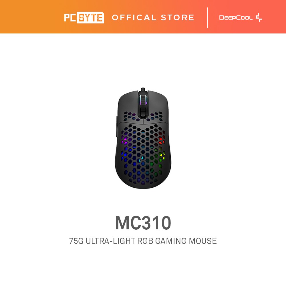 DeepCool MC310 Ultralight 75g RGB Gaming Mouse PCByte | Shopee Malaysia