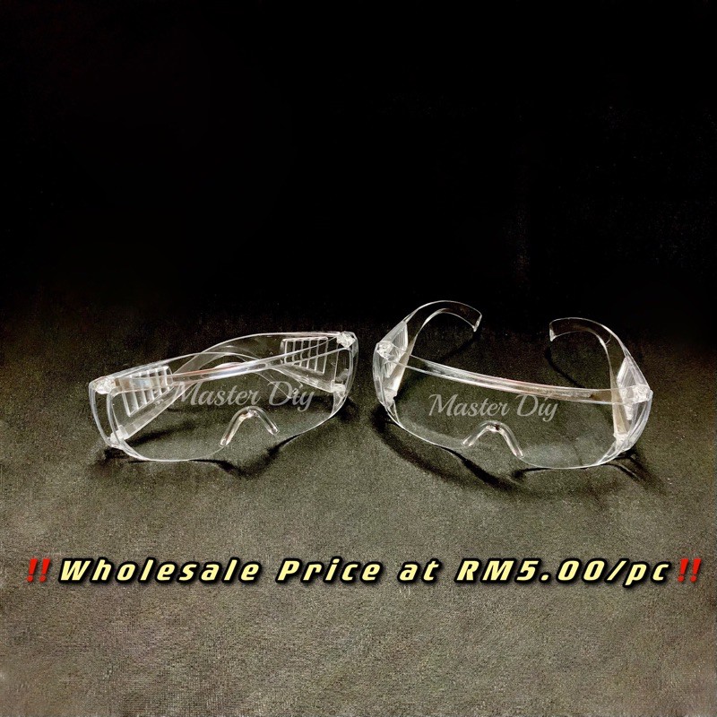 ‼️[READY STOCK]‼️CLEAR SAFETY GOGGLES EYE PROTECTION PPE GLASSES GOGGLE ...