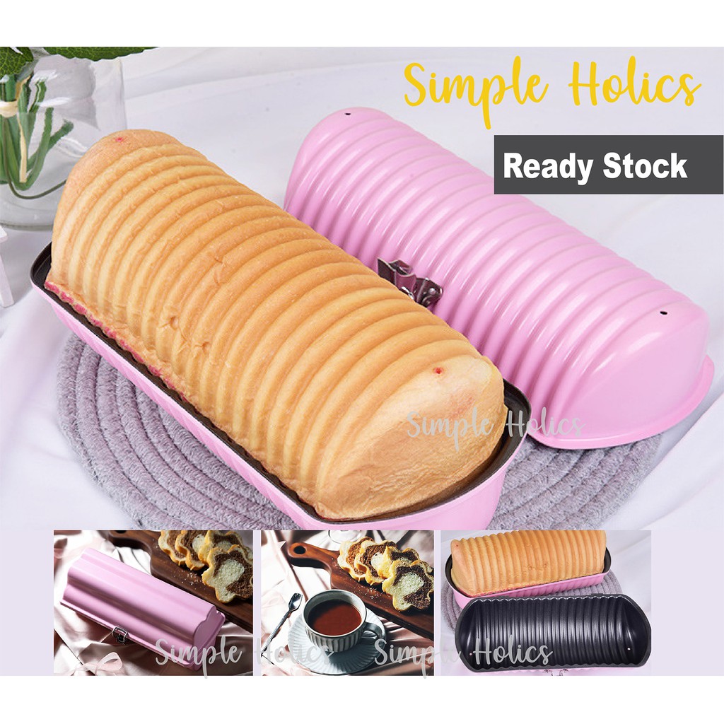 Pink Toast Box Bread / Flower Spiral Bread Mould / Pink Non Stick Bread ...