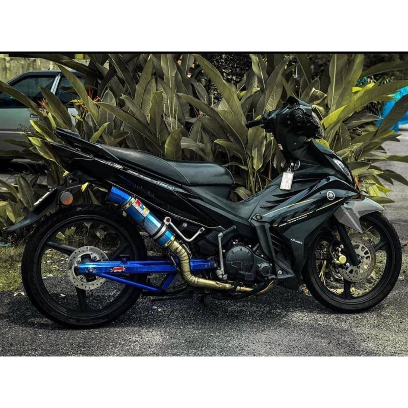 COVERSET LC 135 V2/V3/V4/V5/V6/V7 HITAM GREY RC 2018 HLY QUALITY ...