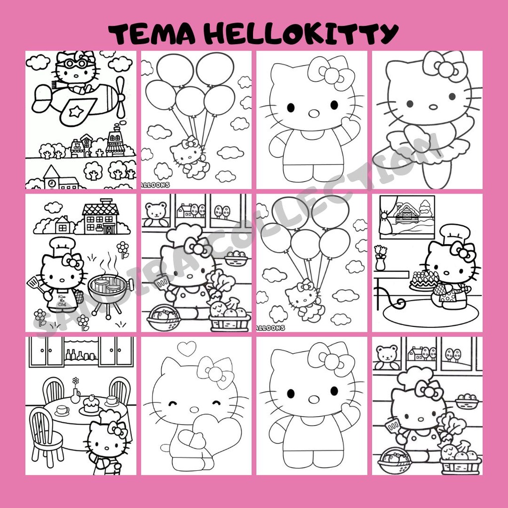 SANDIRA - SHEETS / COLORING PICTURES FOR CHILDREN HELLOKITTY SERIES ...