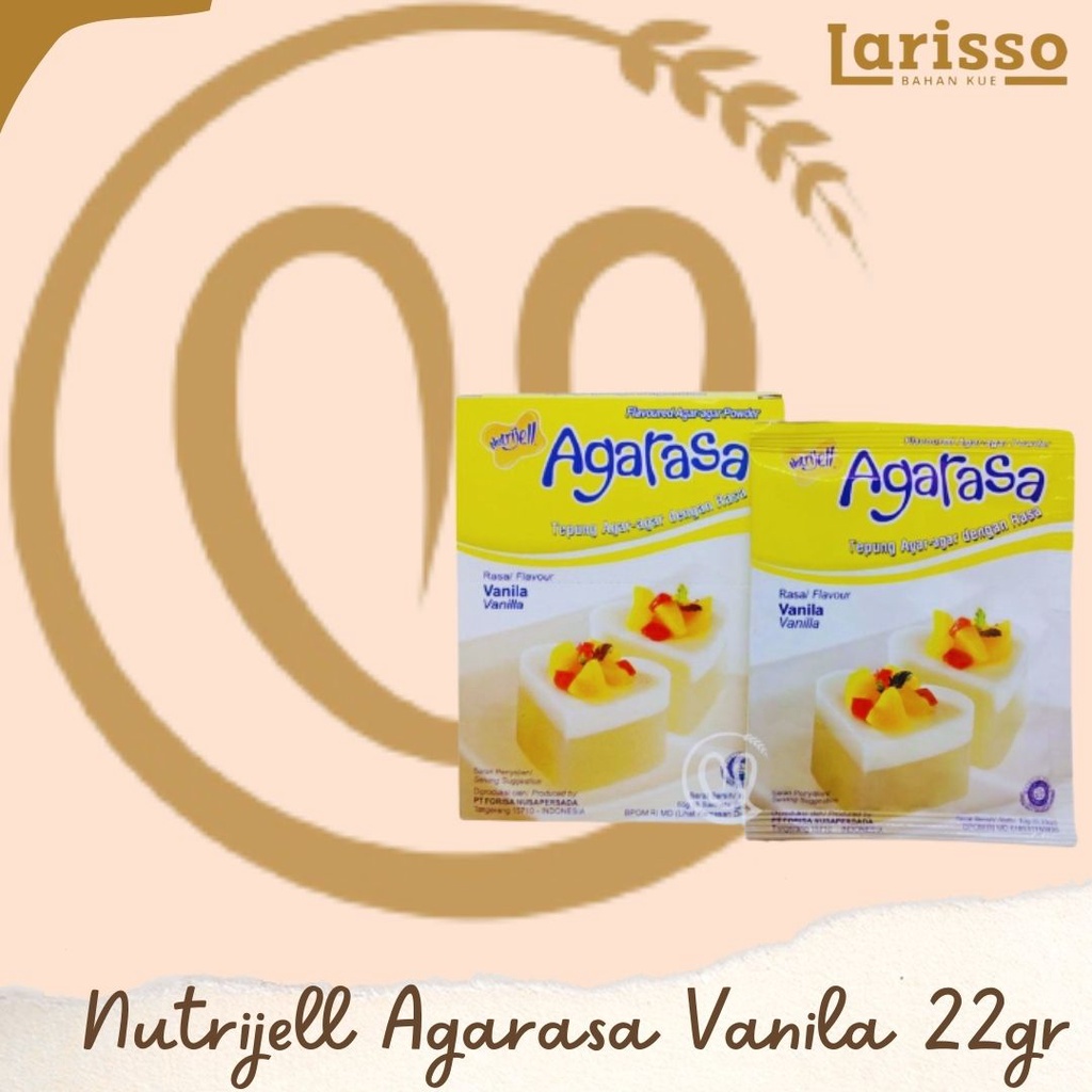 Nutrijell AGARASA Flour AGAR AGAR Vanilla Flavor 10GR | Shopee Malaysia