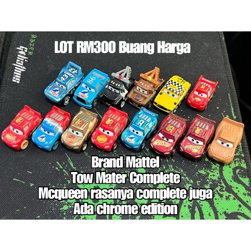 MATTEL DISNEY PIXAR CARS blind box Lightning Mcqueen & Tow Mater 盲盒 ...