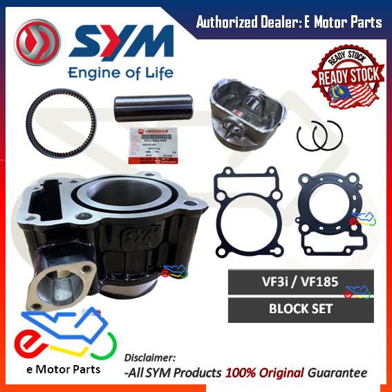 VF3 BLOCK SET CYLINDER SYM VF185 VF3I ORIGINAL | Shopee Malaysia