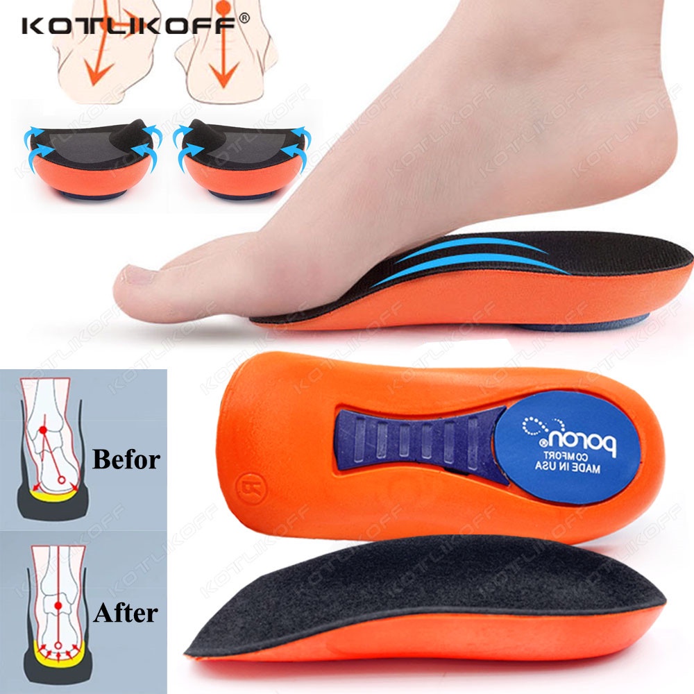 Orthopedic Half Insoles For Plantar Fasciitis Pain Relief Heel Pad ...