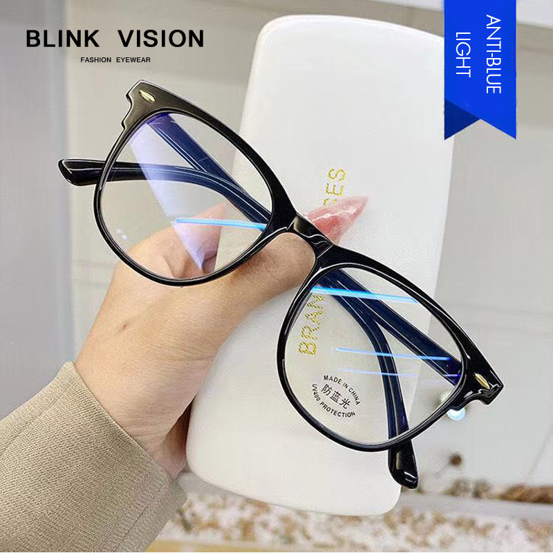 Blink Vision New Square Cermin Mata Finished Resin Lens Men Women Big ...