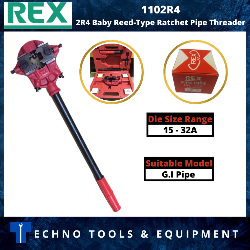 REX 1102R4 2R4 Baby Reed-Type Ratchet Pipe Threader | Shopee Malaysia