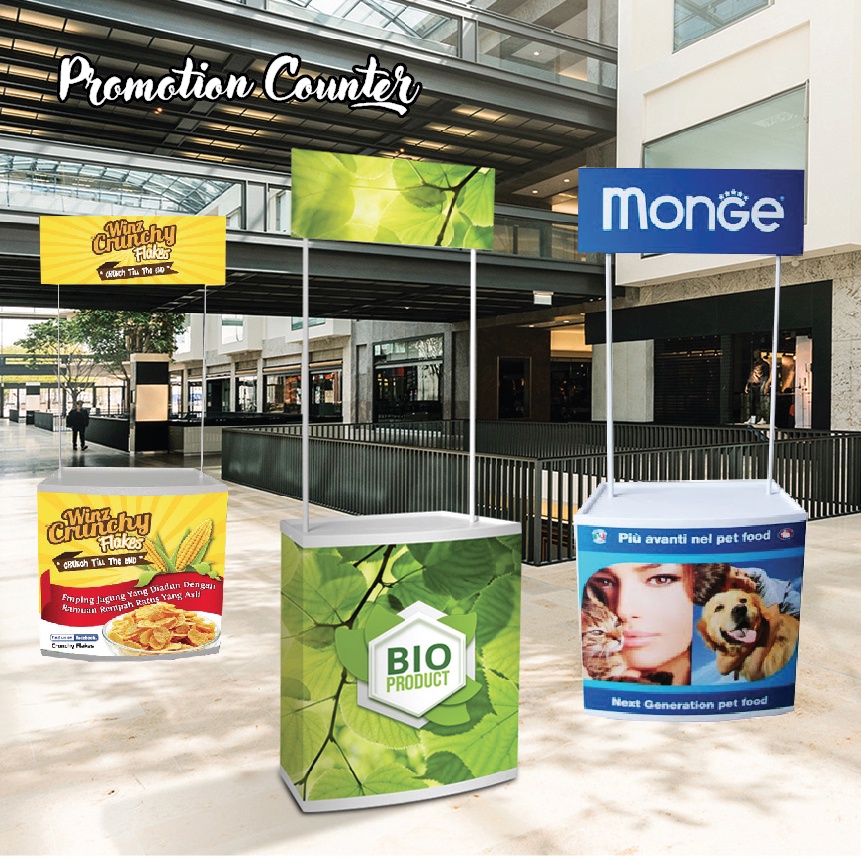 🔥🔥 Promotion Counter/Portable Booth/Promotion Counter Table Foldable ...