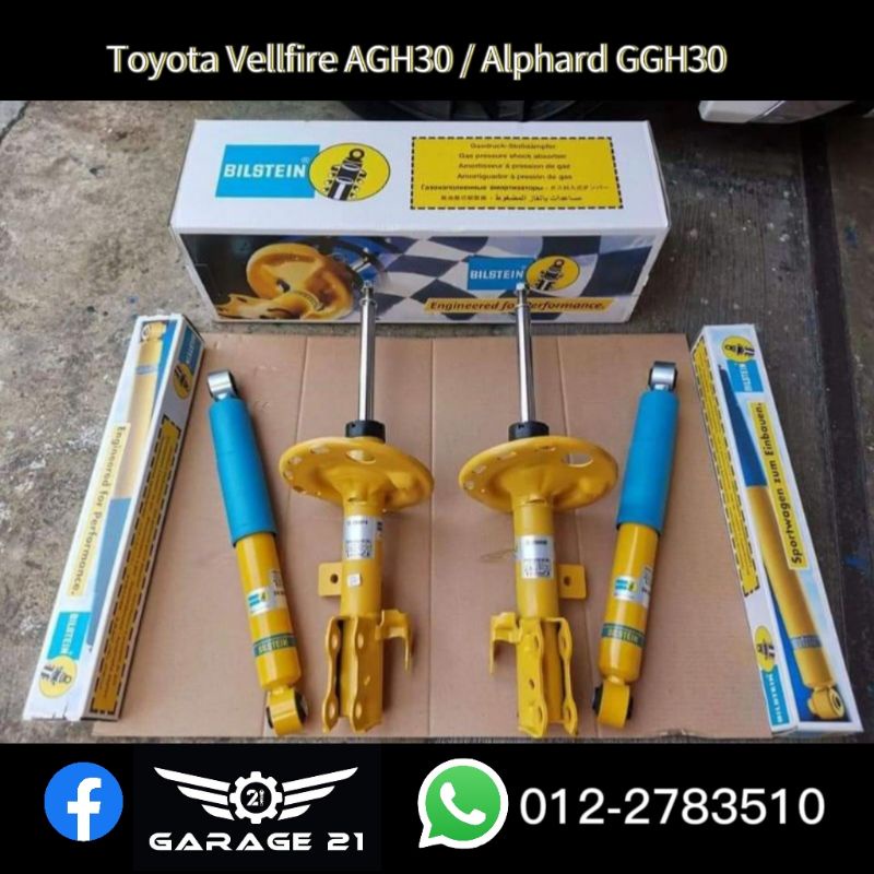 TOYOTA ALPHARD VELLFIRE GGH30 AGH30 2015" - Bilstein B6 Sport Absorber suspension (ORIGINAL ...