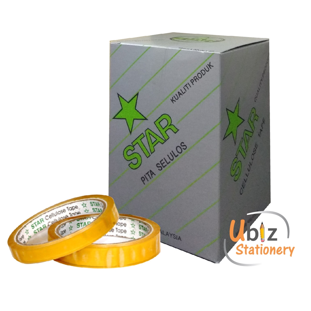 Star Celulose Tape 12mm/18mm/24mm (1 roll) | Shopee Malaysia