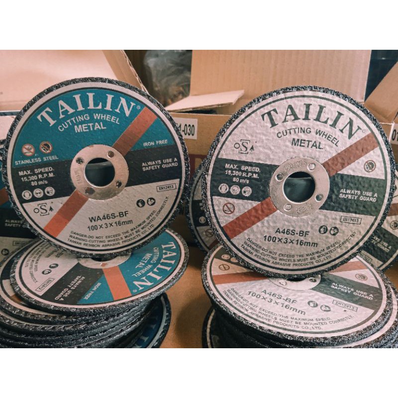 [ TAILIN ] CUTTING DISC 4" TAILIN CARBON STEEL AND STAINLESS STEEL ...