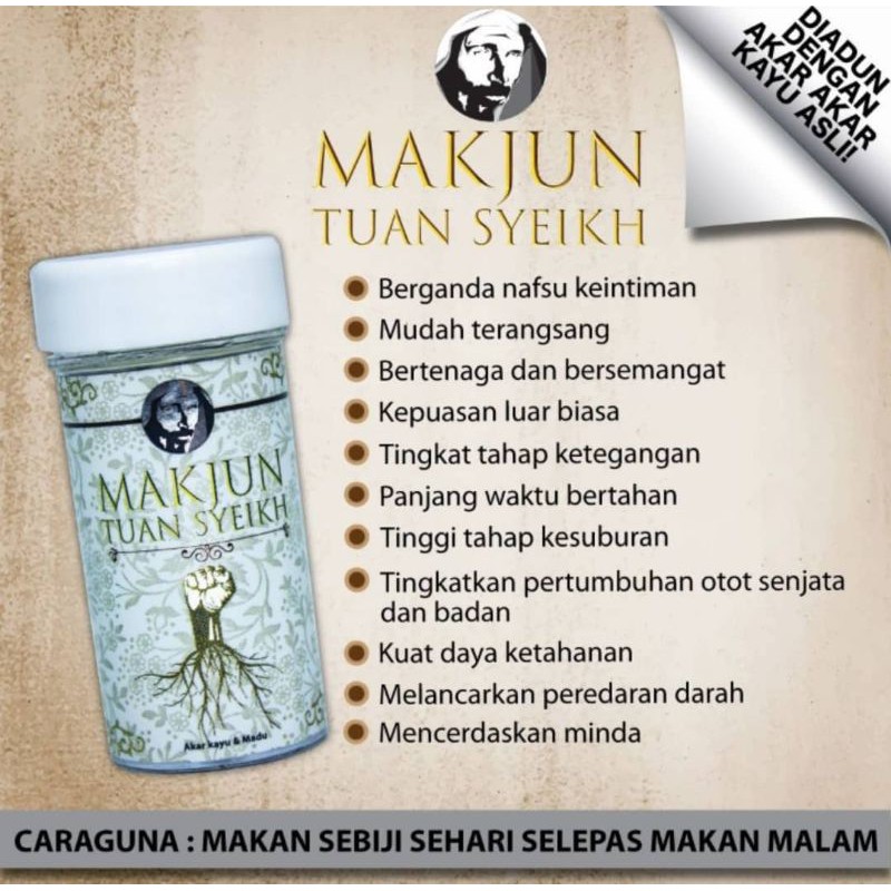 MAKJUN TUAN SYEIKH Original HQ dirumus Khas tanpa BAHAN KIMIA | Shopee ...