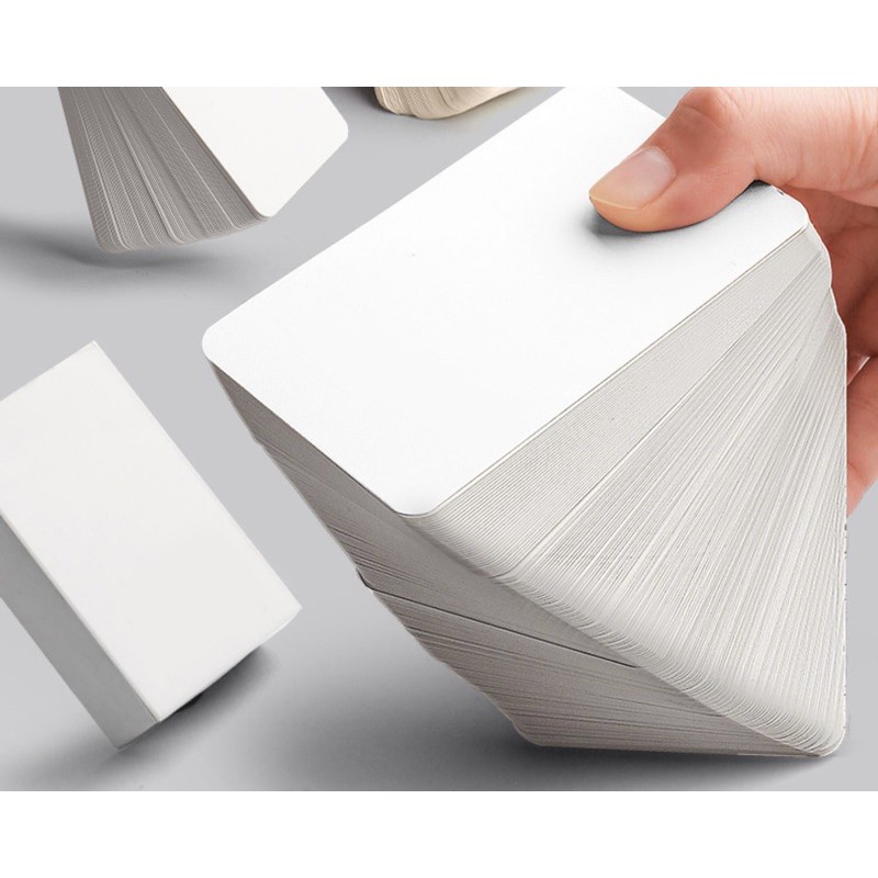 1pcs 300gsm DIY flash card Blank Paper Card 【non-erasable】Empty DIY ...