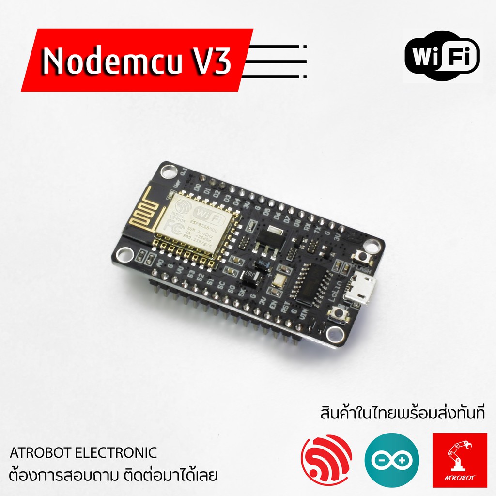 Nodemcu V3 ESP8266 CH340 Wi-Fi Remote Control Programming Like Arduino ...