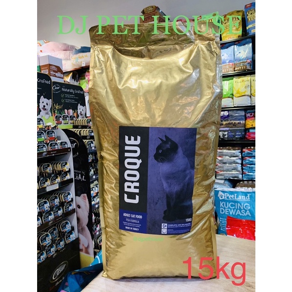 Croque Adult Cat Food Fish Formula 15kg Makanan Kucing / Cat Dry Food ...
